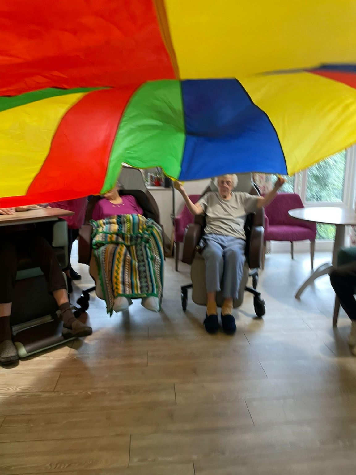 Parachute Exercise - Dormy Care Communities